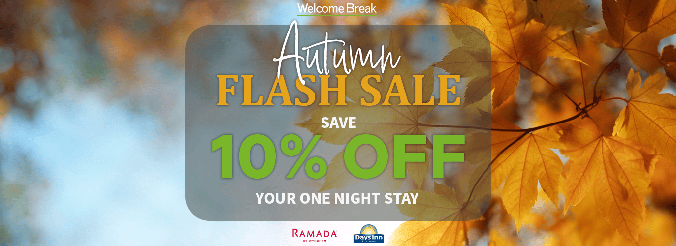 Autumn Flash Sale 10% OFF - Welcome Break