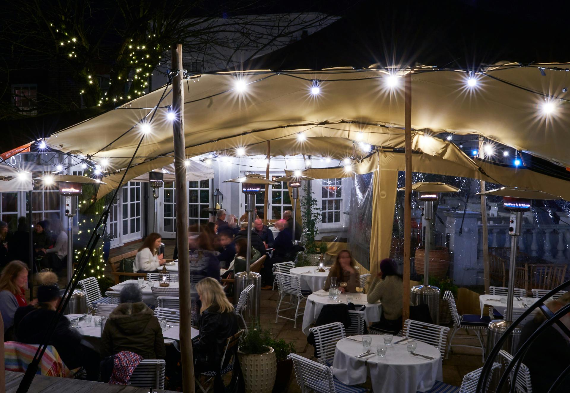 Whispering Angel Terrace | The Mitre Hotel, Hampton Court, Surrey